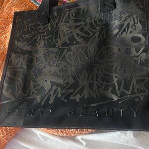 Fenty Beauty | Bags | Fenty Beauty Nwot Black Mesh Artistic Tote With ...